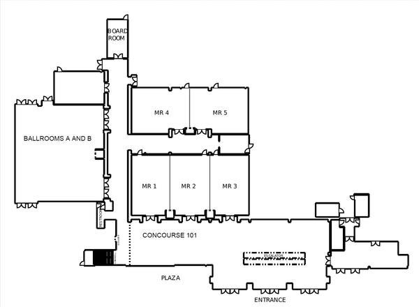 Meeting Room Map of Lower Level of Riverside Convention Center | 2018 ...
